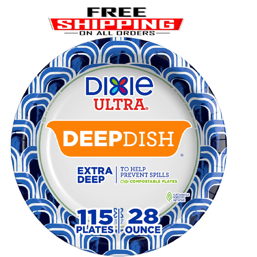 Dixie Ultra Extra Deep Dish Paper Plates 28 oz., 115 ct. | eBay