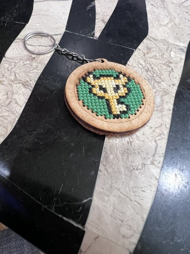 Zelda Boss Key Cross-stitch Key Chain with Leather Backing Gift | eBay