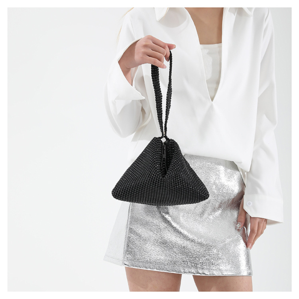 Soft Diamond Inlaid Handbag Synthetic Leather Shoulder Underarm Bag | eBay