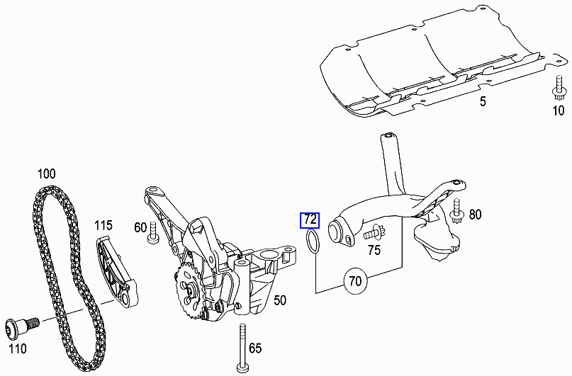 Mercedes OM642 M272 M273 Engine Seal O-Ring Gasket A0139972345 New ...