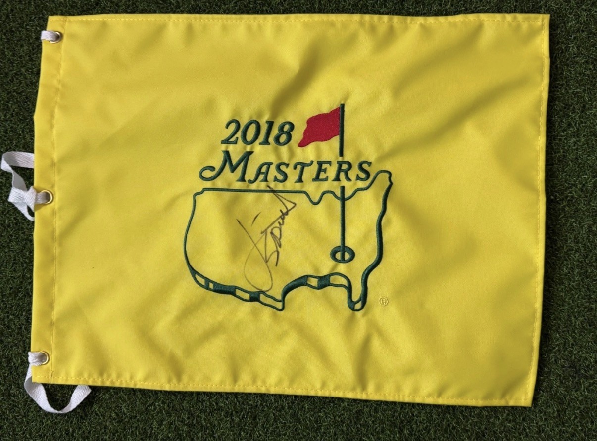 Jordan Spieth Signed 2018 Masters Pin Flag Augusta National | eBay