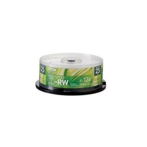 TDK CD-RW High Speed Rewritable, Pack Of 25 - 700MB/80 Min 12x Speed | eBay