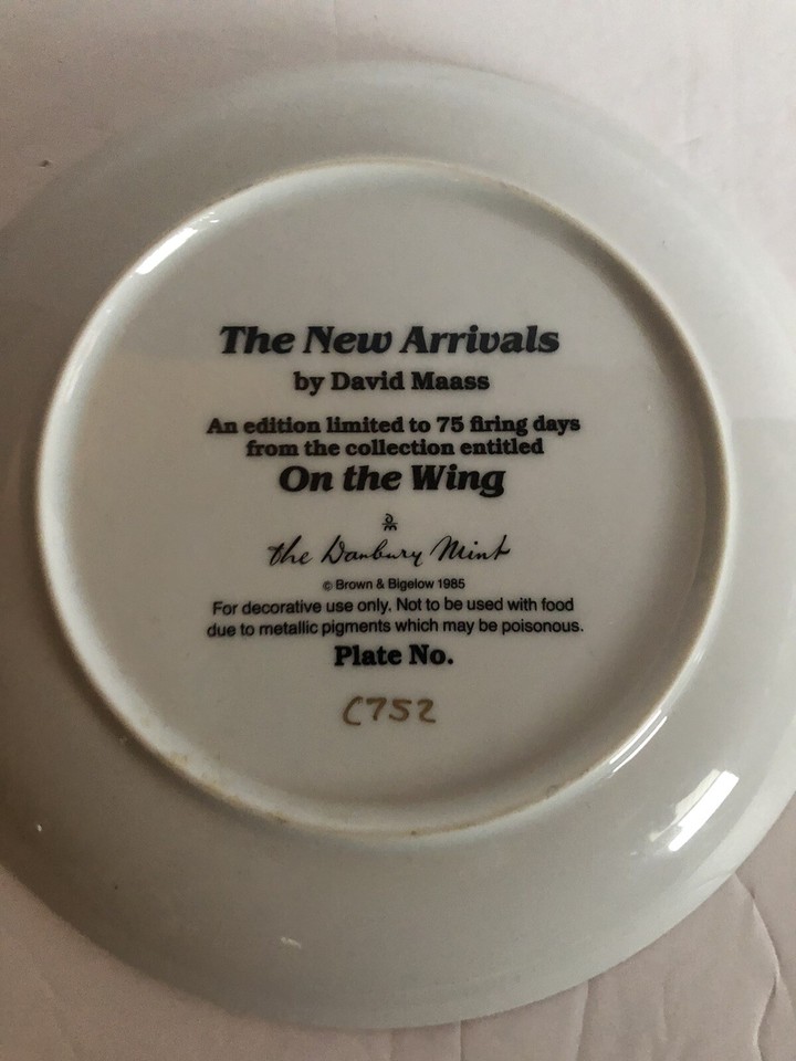 Set of 2 David Maass Collector Plates Ducks Danbury Mint Numbered | eBay