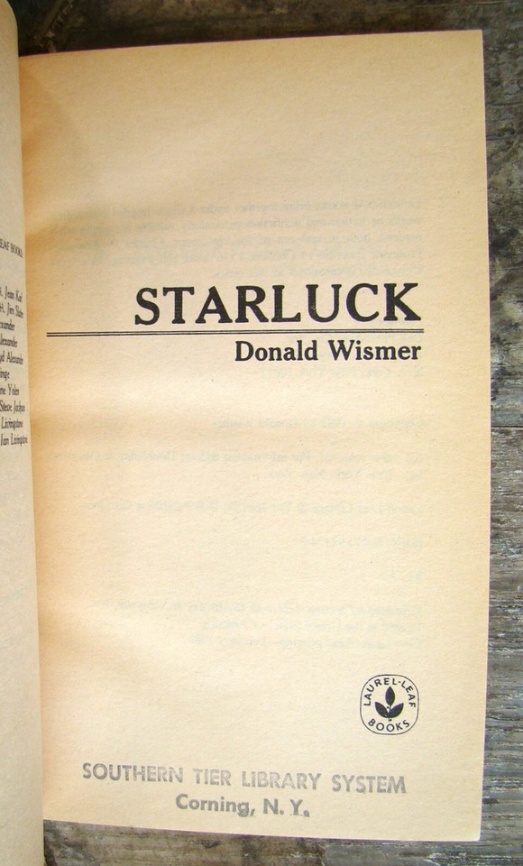Starluck ~1986 MMP~ Donald Wismer Karate Luck Galaxy Circus Rebels ...