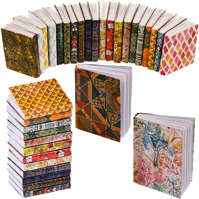 20PC Dollhouse Miniatures 1:12 Scale Faux Books Fill a Bookshelf Open ...