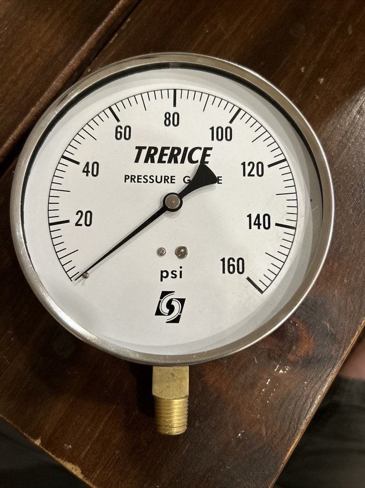 trerice pressure gauge 620B. 160 Psi. 4.5 Round. 1/4 Npt. GA-Stem-MT | eBay