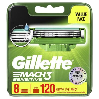 Gillette Mach 3 Turbo Sensitive 8 Pack 4902430325417 | eBay Australia