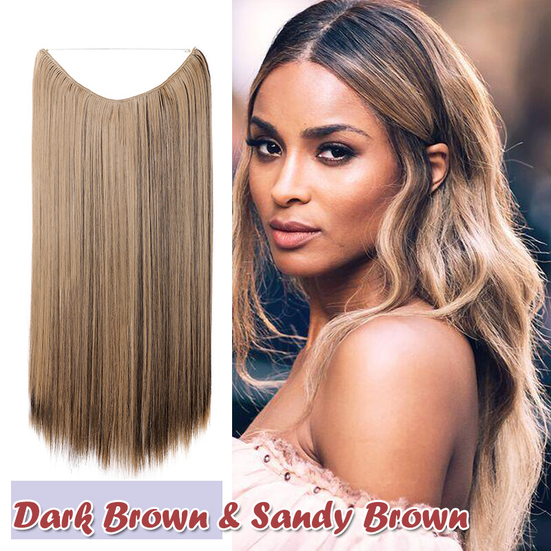 100% Natural As Human Thick Invisible Wire Softs Secret Wire In Hair ...