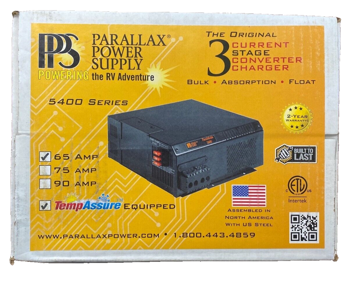 Parallax 65 Amp RV Power Supply Converter Charger 5400 Series | eBay