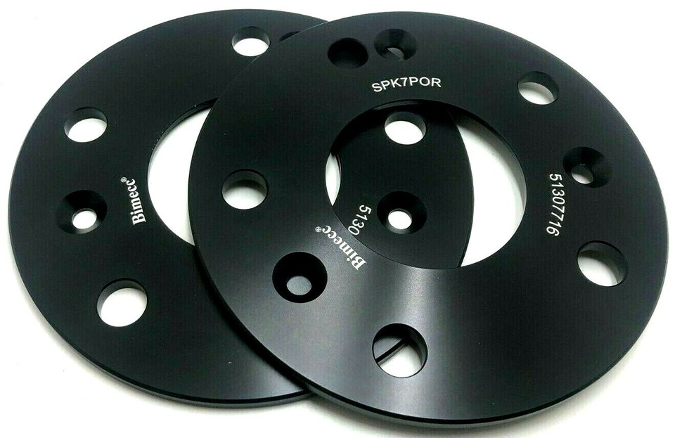 7MM & 15MM BLACK WHEEL SPACER KIT - PORSCHE 911 (996 997 991) Boxster ...