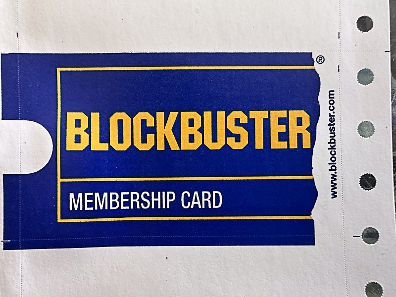 Lot of 8 2007 UNUSED BLOCKBUSTER MEMBERSHIP CARD SHEETS & LAMINATE ...