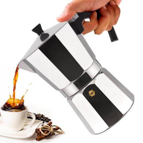 9 Cup Aluminum Moka Pot Classic Stovetop Espresso Coffee Maker 450ml ...
