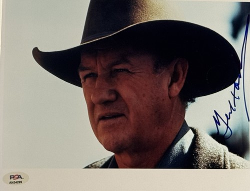 PSA DNA Gene Hackman Signed ️ 8x10 Photo Unforgiven Sheriff Little Bill ...