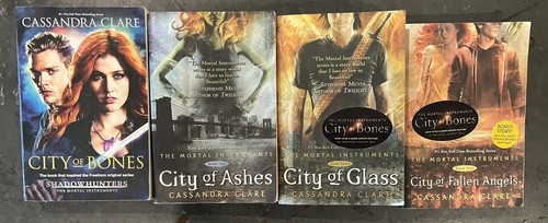 The Mortal Instruments Series by Cassandra Clare 4 Paperback Book Set ...
