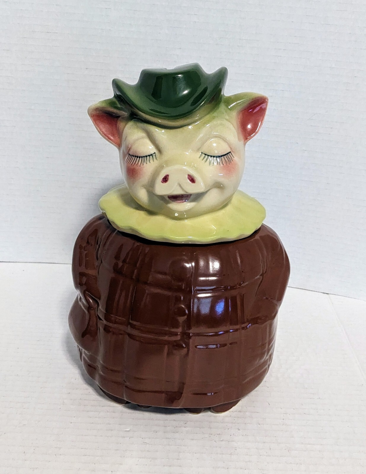 RARE Vtg Shawnee Pottery Chocolate Bankhead Winnie Pig Piggy Bank ...