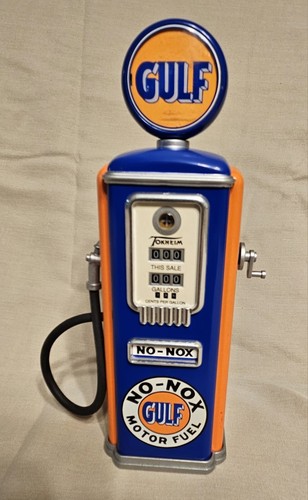 Limited Edition Tokheim Gulf Motor Fuel Gas Pump Replica By Gearbox | eBay