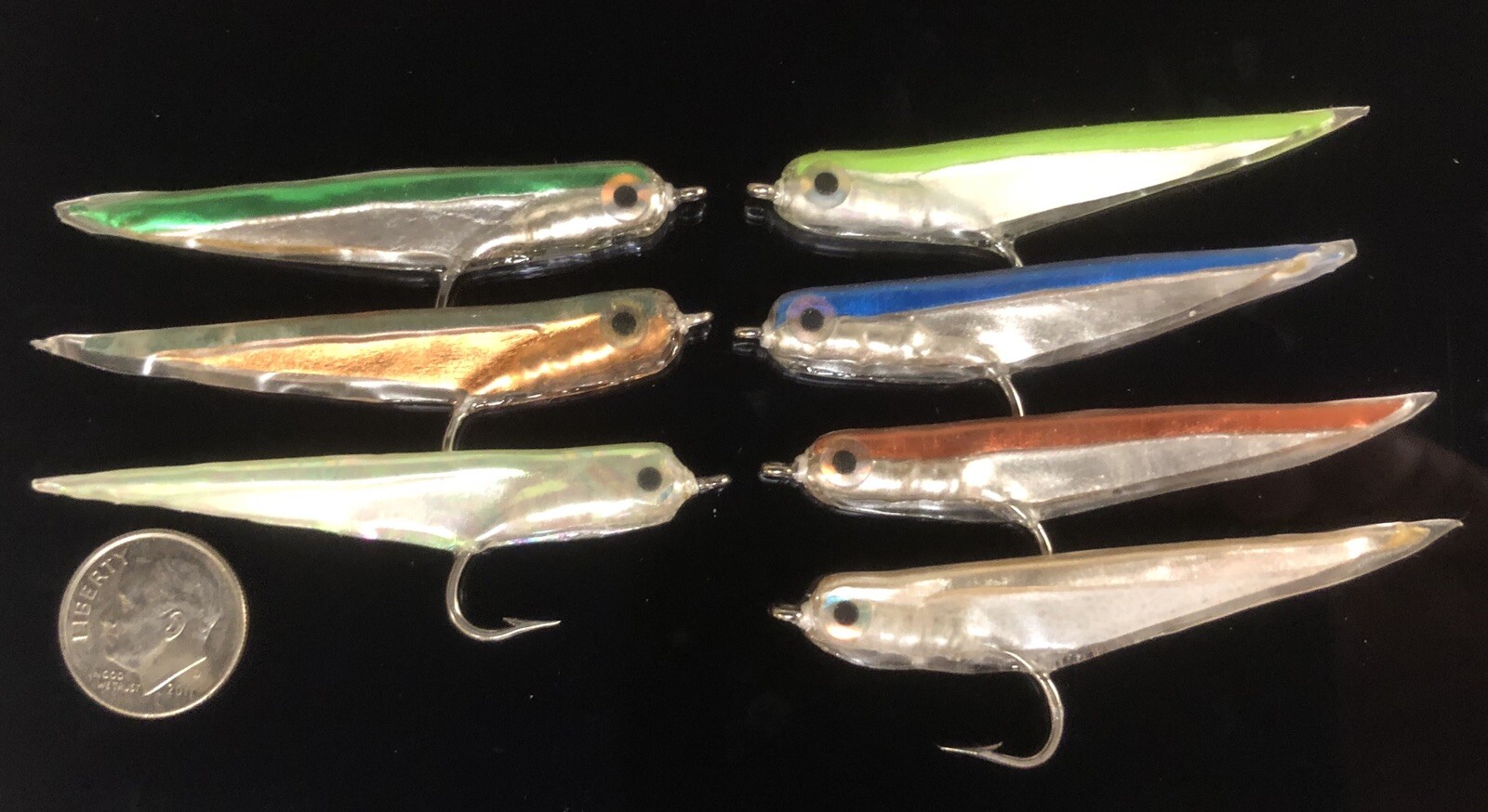 GUMMY MINNOW FLY. YOU PICK THE COLOR. FLY FISHING SALTWATER, BASS, PIKE ...
