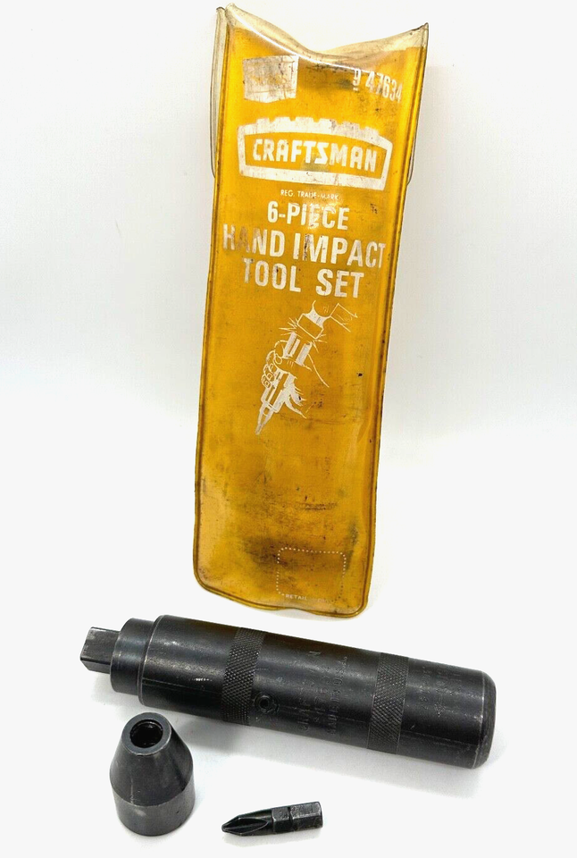 🇺🇸 Craftsman Tools 1/2 Impact Hand Strike Driver Screwdriver Bit Socket ...