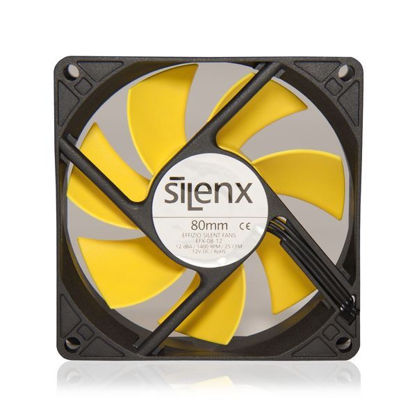 Silent Computer Fan SilenX 80mm 12 dBA 1400RPM 25 CFM EFX-08-12 [Pack ...