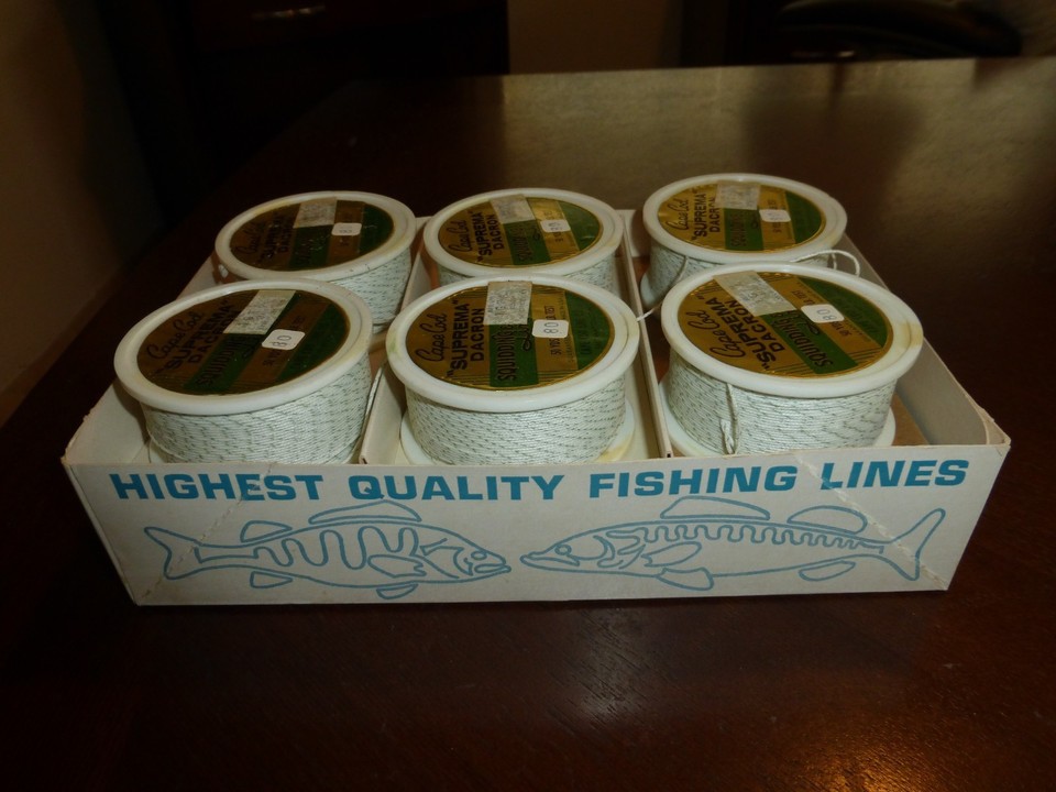 12 CAPE COD LINE SUPREMA DACRON SQUIDDING TROLLING FISHING LINES 50 ...