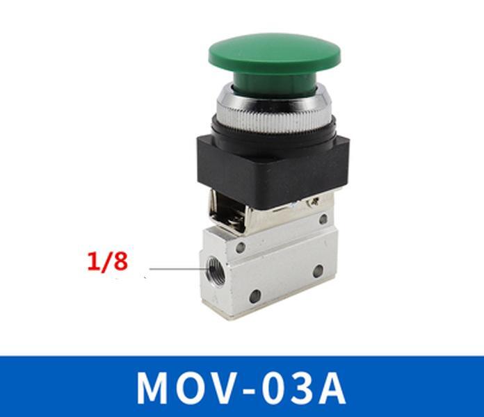 1Pcs 1/8" Thread Push button Switch Pneumatic Reversing Valve MOV-03A ...
