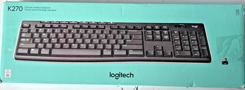 Logitech K270 Wireless Keyboard for Windows 2.4 GHz Full-Size Number ...