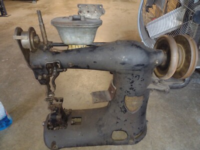 Puritan sewing machine, chain stitch, red wing boots, bootmaking ...