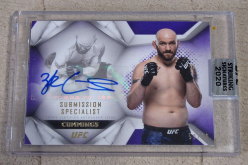2020 Topps UFC Striking Signatures Submission Autographs Purple Zak ...