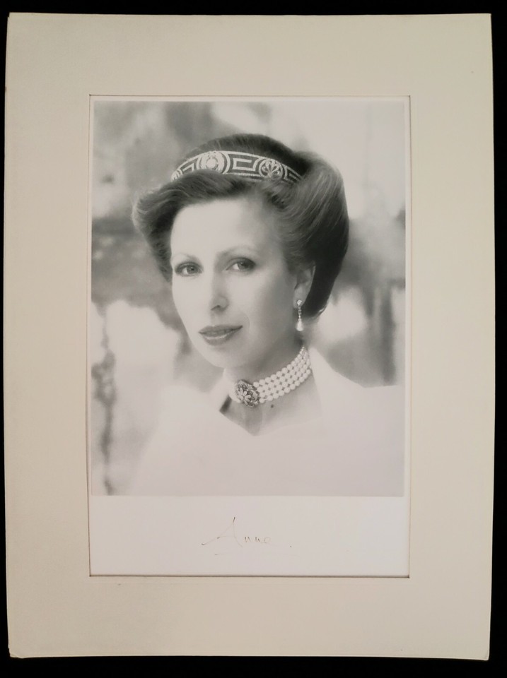 Princess Royal Anne Signed Royal Presentation Photo Autograph British ...
