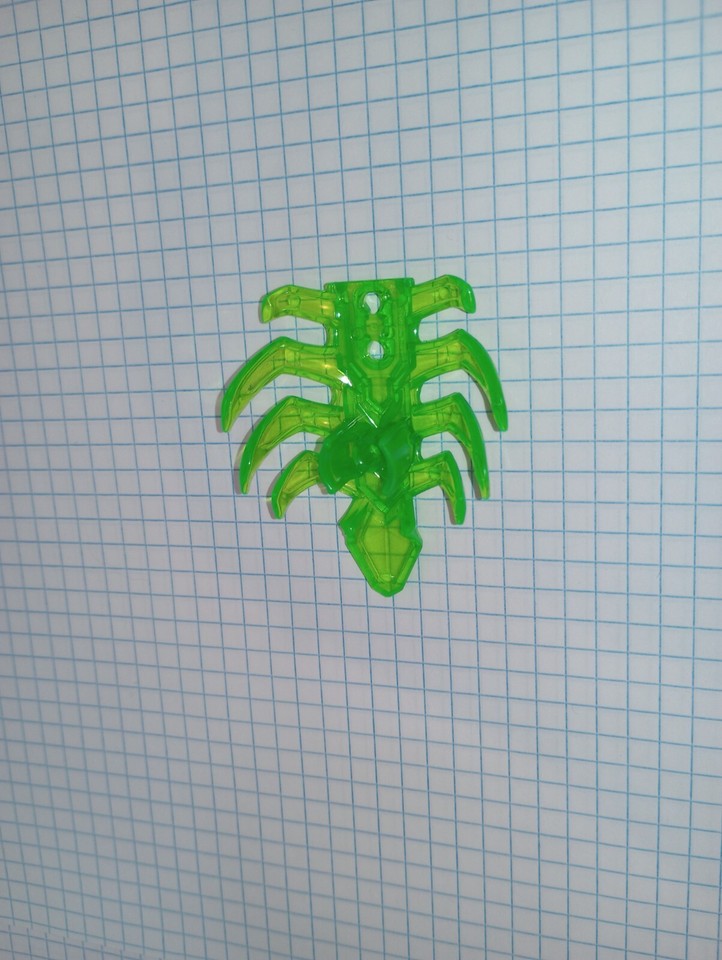 1 Lego 20473 Bionicle Spine Armor with 8 Ribs Trans-Bright Green ...