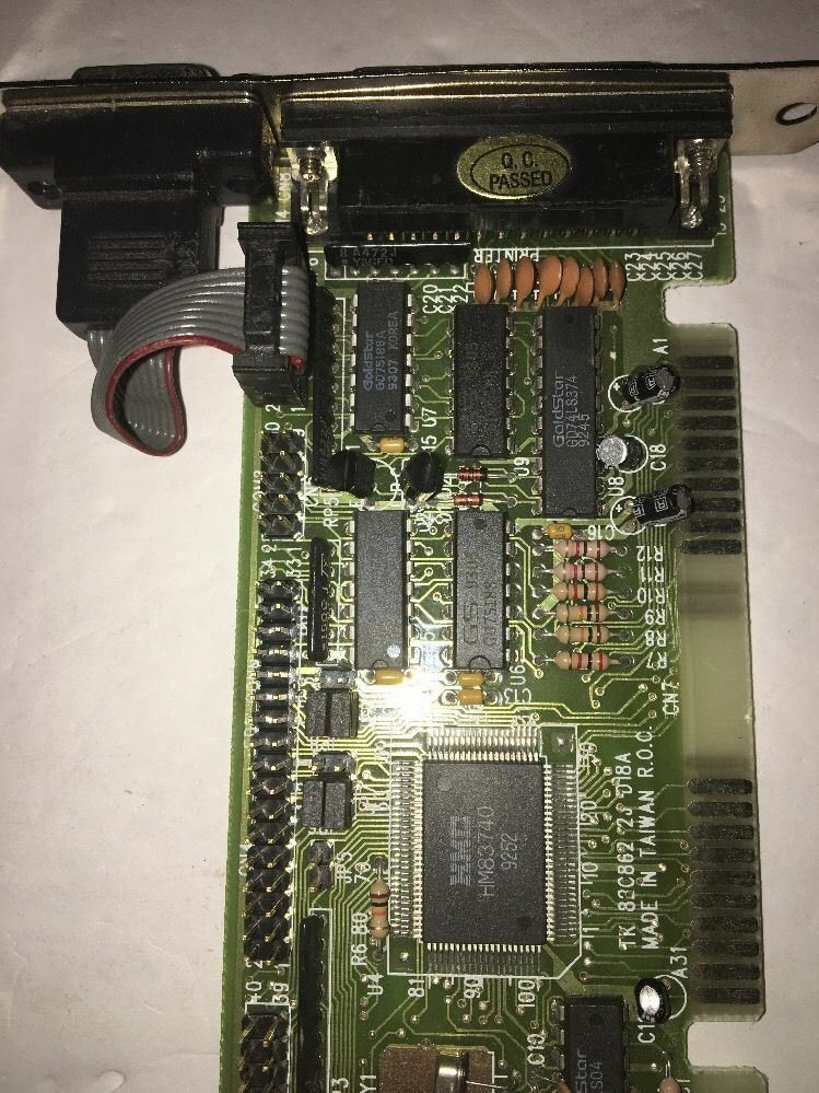 UMC TK-82C862-2J-D18A SERIAL PARALLEL IDE FLOPPY GAME PRINTER ISA Slot ...