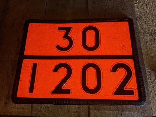 ADR ORANGE DIESEL FUEL INFORMATION PLATE 30 - 1203 | eBay UK