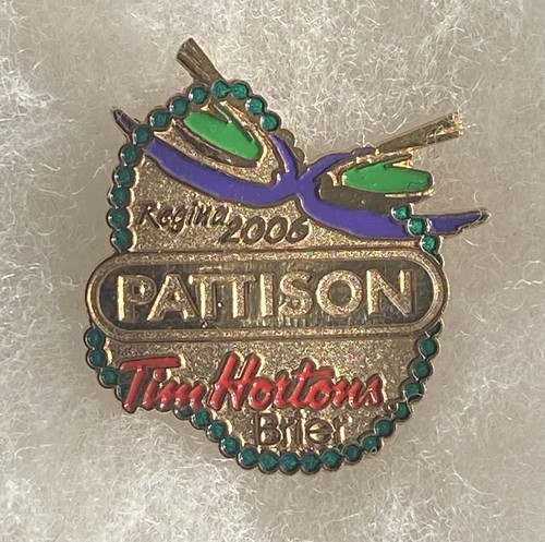 2006 Regina TIM HORTON'S BRIER Curling Pin Badge SPONSOR PATTISON | eBay