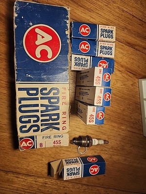 7 Nos AC Fire Ring Spark Plugs 45S | eBay