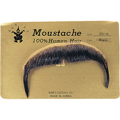 HUMAN HAIR ZAPATA MOUSTACHE MEXICAN COWBOY COSTUME MUSTACHE TOUPEE TAPE ...