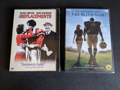 Lot Of (2) Football DVD's The Replacements & The Blind side. New ...