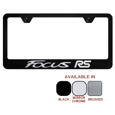 Ford Focus RS Laser Etched Logo Standard License Plate Frame Official ...
