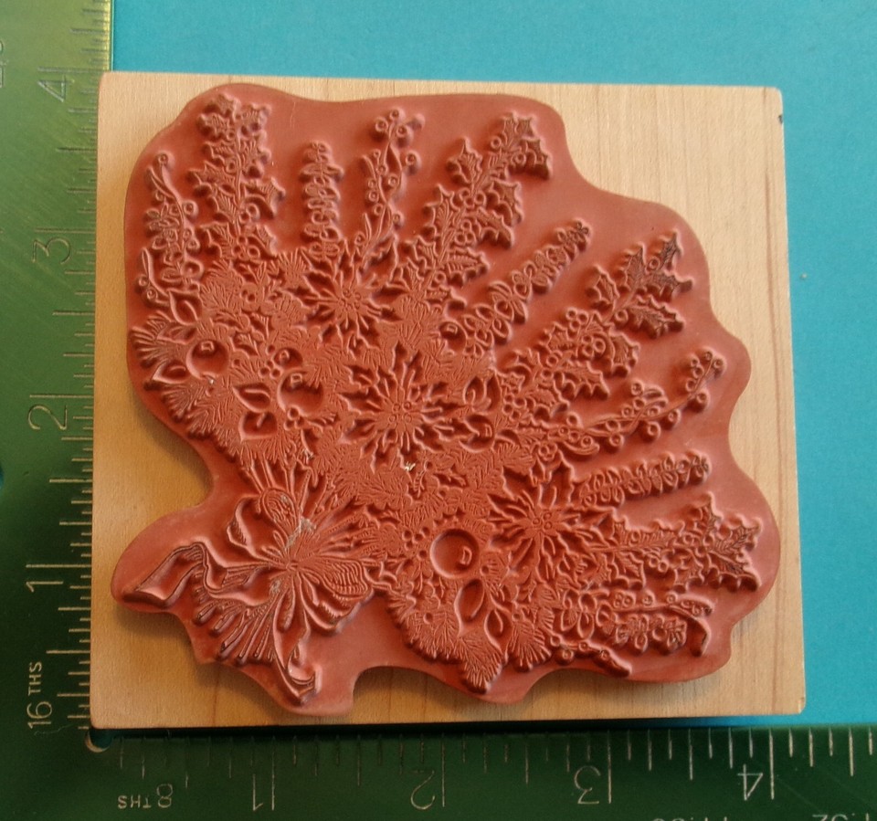 PSX Designs FLOWER BOUQUET SPRAY Rubber Stamp CK-3523 Poinsettia ...