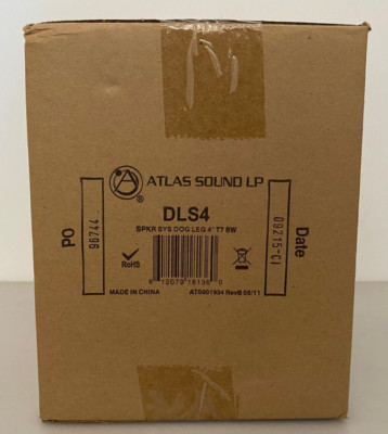 Atlas Sound LP DLS4 SPKR SYS DOG LEG 4" T7 8W | eBay