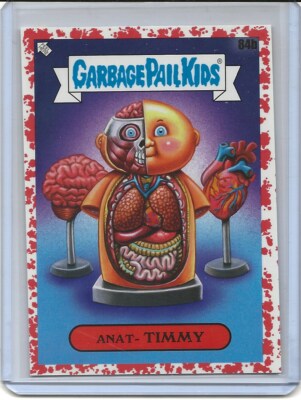 Garbage Pail Kids GPK Series 1 Late to School Blood Nose Red CONTRA ...