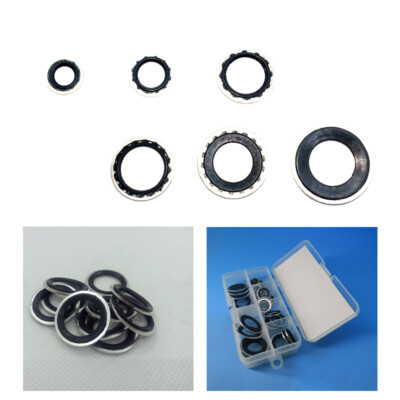 30PCS Air Conditioning Compressor Gaskets 6 Different Size Seals R134a ...