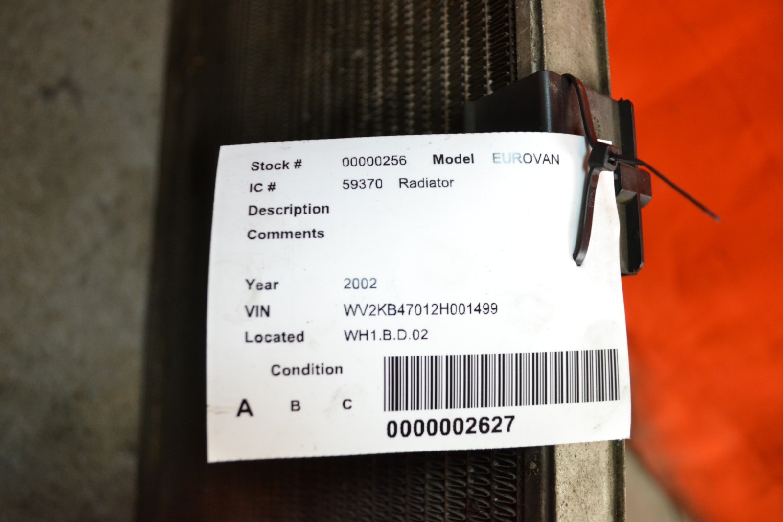 VW T4 EUROVAN Radiator 7D0 121 253C | eBay