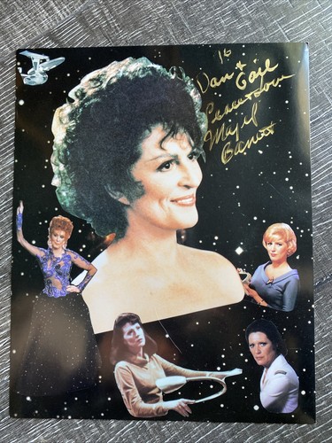 Majel Barrett Star Trek Peace & Love Authentic Hand Signed 8x10 Photo ...