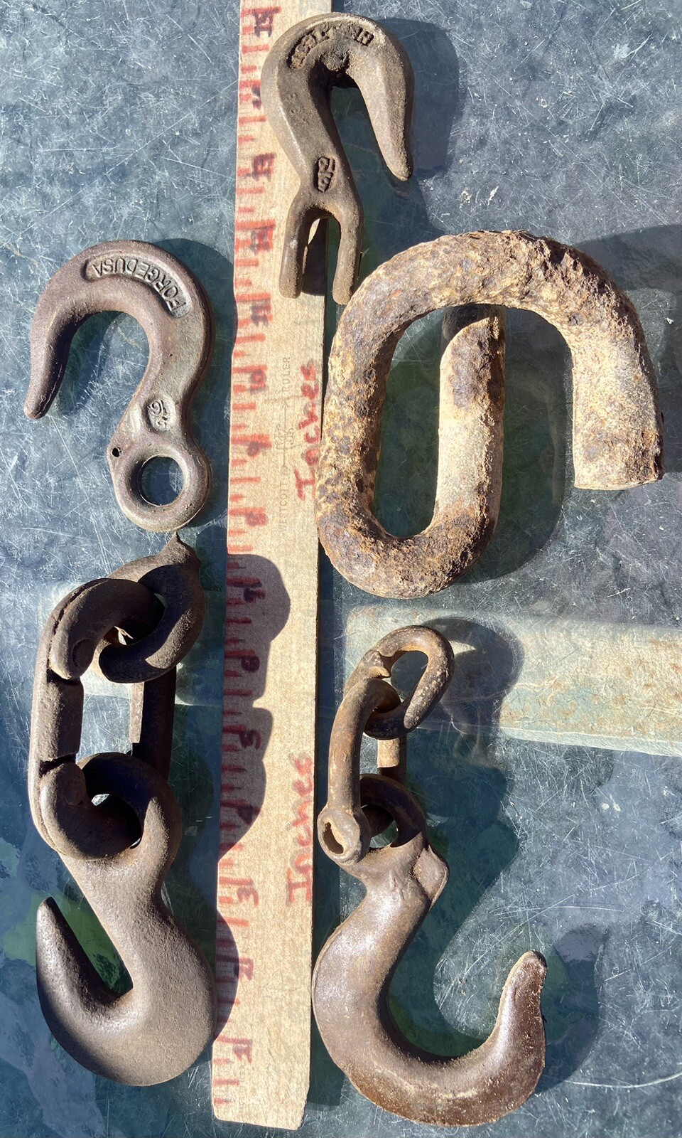 OUTSTANDING 25 Pc Lot Of Antique & Vintage Metal Hooks/Clevises/Clamps Etc. | eBay