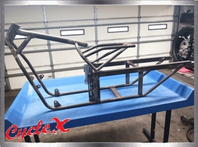 Honda cb750 sohc . Drag bike frame built by Gary Pena. Never assembled ...