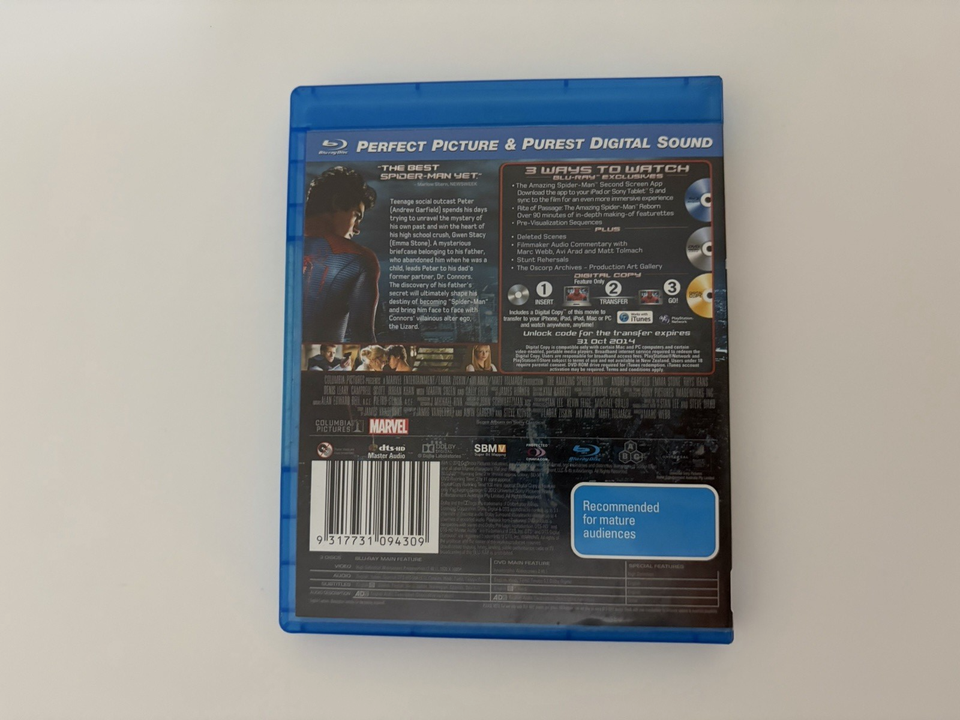 DVD BLU-RAY - THE AMAZING SPIDER-MAN - 4 DISC SET TRIPLE PLAY | eBay ...