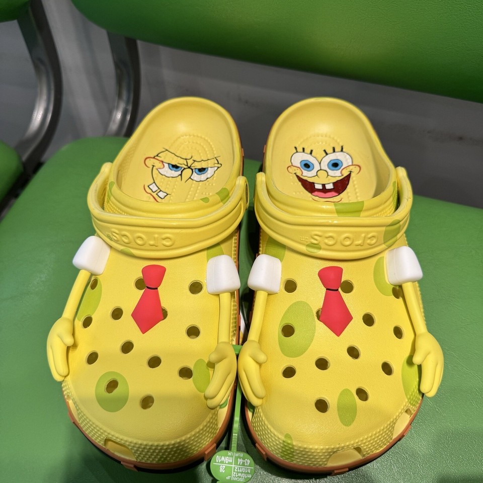 NEW Crocs x Spongebob Classic Clogs Men Sizes 4 - 13 | eBay