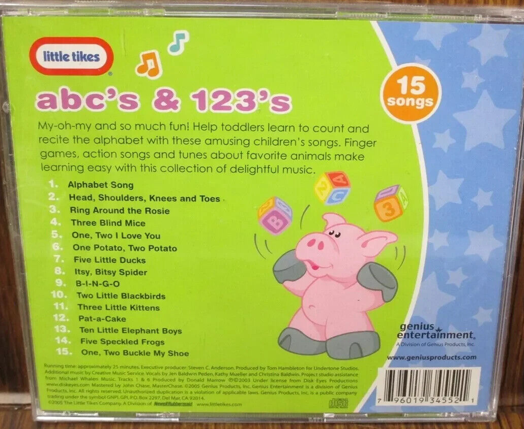 Little Tikes abc's & 123's (CD) | eBay
