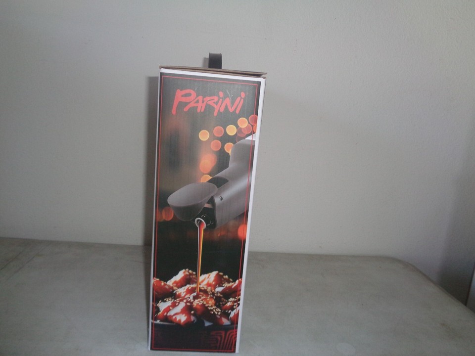 PARINI 4PC AUTO-POUR SAUCE DISPENSERS WITH WOOD TRAY, NIB | eBay