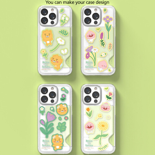 Kakao Friends Hello Tiny Anti Bacterial Sticker Case Galaxy S22 S21 S20 ...